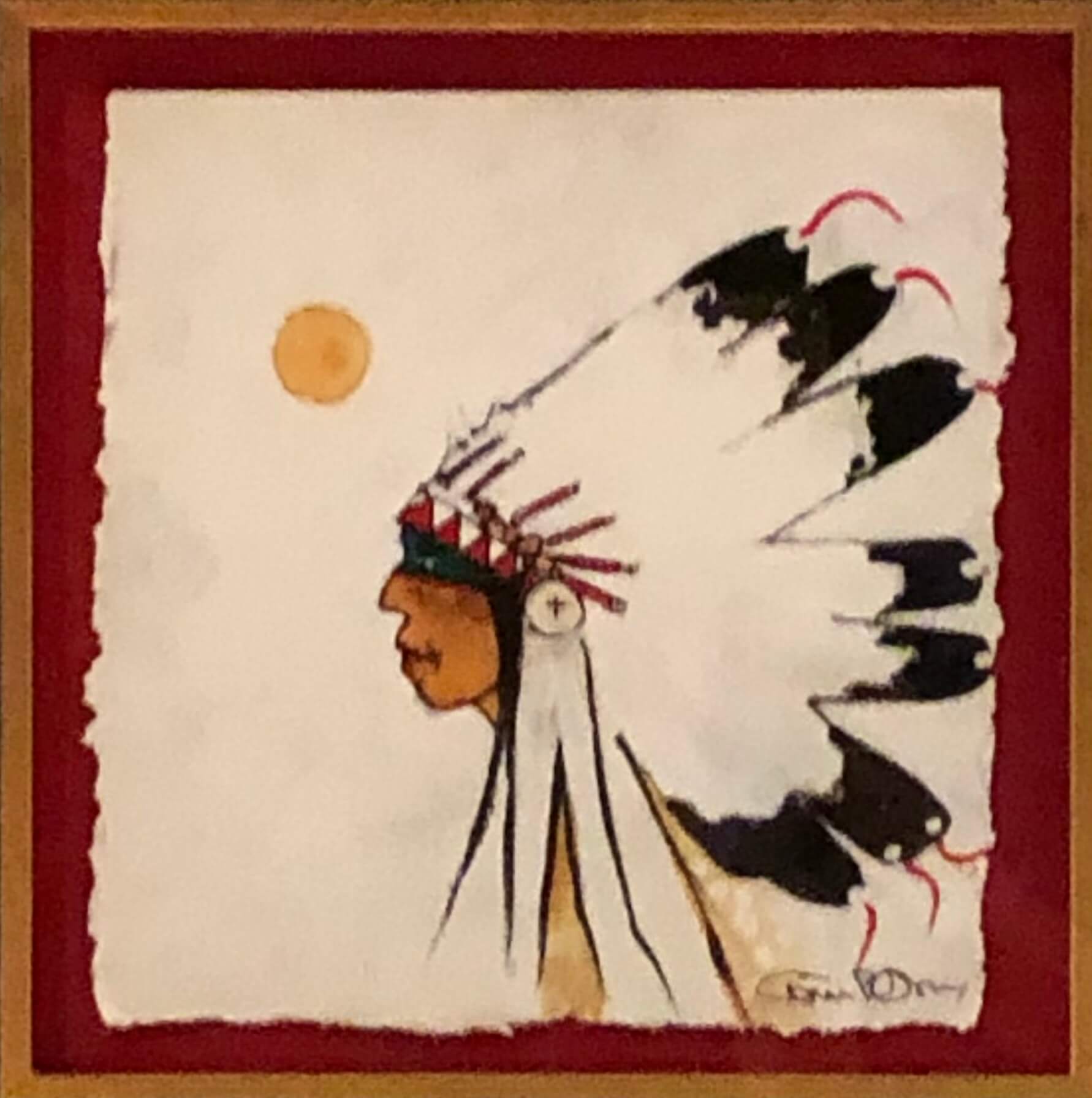 chief moon time 6X6 - Dana Gallery