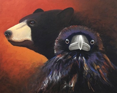 Brenda Wolf.Hector&Holly.pastel.40x30 - Dana Gallery